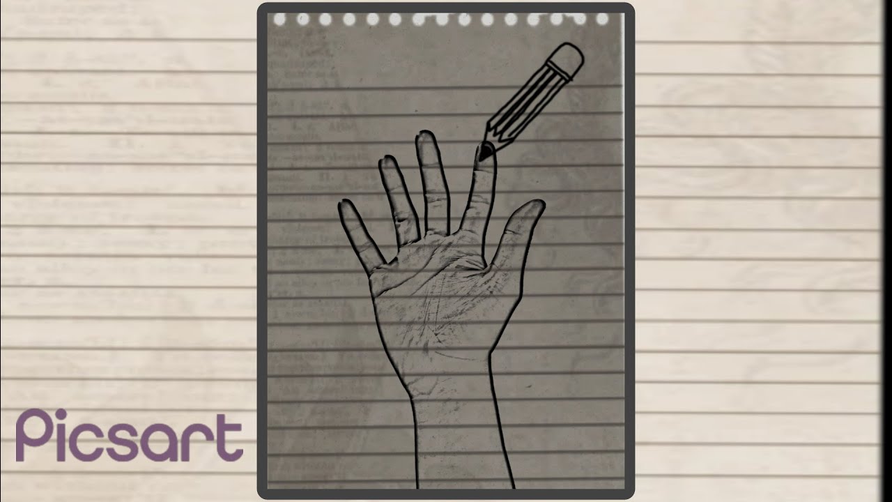Edit paper hand in PicsArt - YouTube