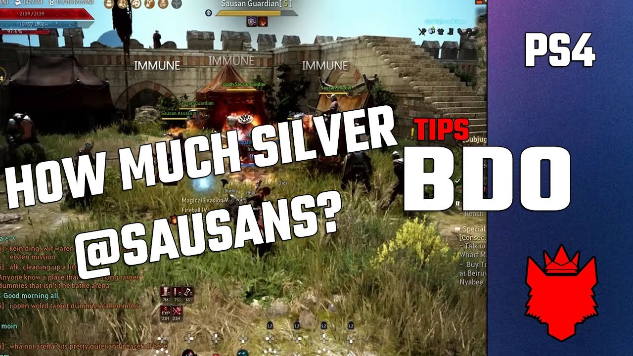 BDO PS4 | How Much Silver At Sausan Garrison - YouTube