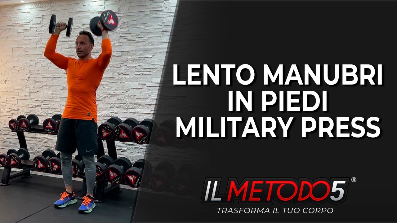 Lento manubri in piedi | Military Press - YouTube