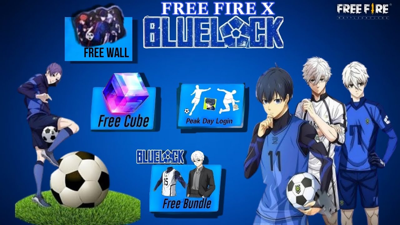 FREE FIRE X BLUE LOCK REWARDS 😱 | BLUE LOCK EVENT FREE FIRE | free fire ...