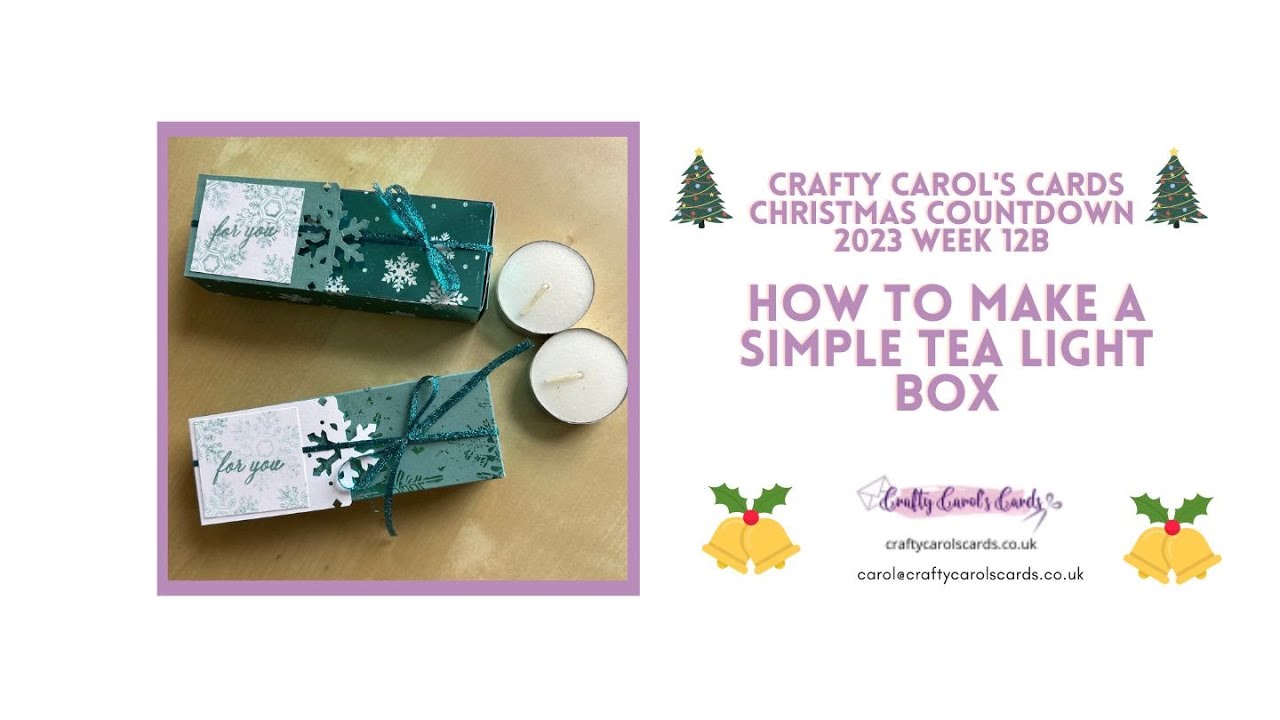 How to make a simple tea light box - YouTube