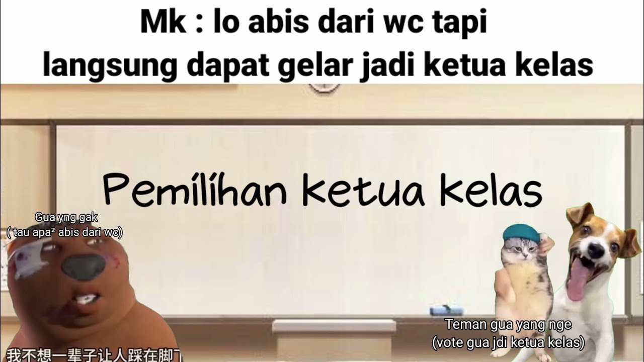 Mk : lo abis dari wc tapi langsung dapat gelar ketua kelas #memes #meme #memecringe - YouTube