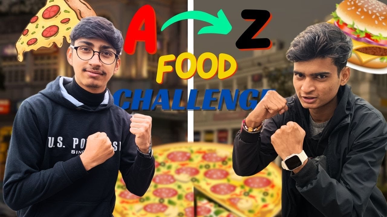 A to Z FOOD EATING CHALLENGE !! For Rs 5,000 *Tough* with @KJVlogger ...