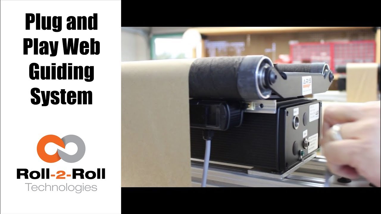 Plug and Play Web Guiding System from Roll-2-Roll Technologies - YouTube