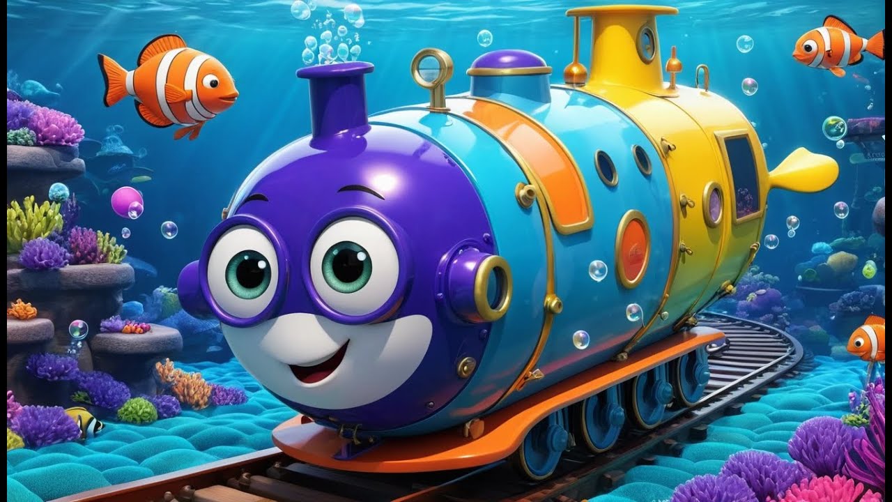 Train Park Song – Animal Submarine Adventure | Fun Underwater Train ...