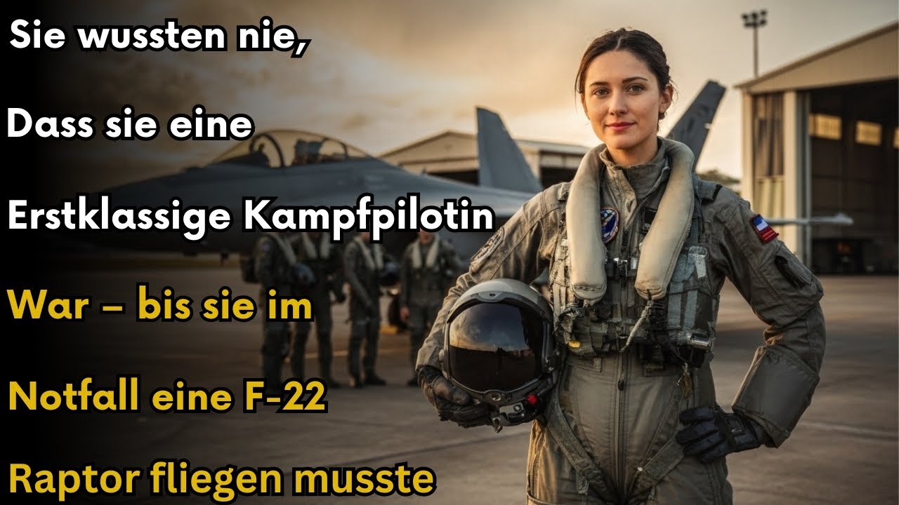 Sie war heimlich Top-Pilotin – bis ein Notfall sie zwang, eine F-22 ...