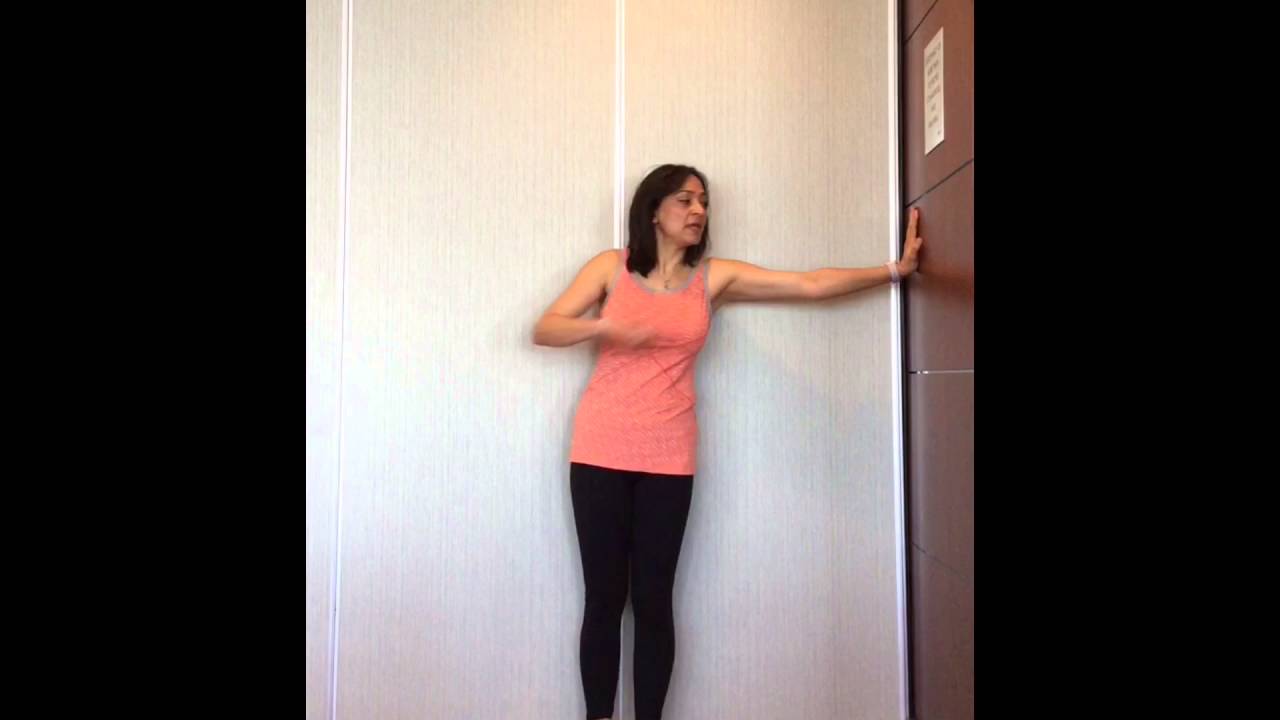 Wall Lean Stretch - YouTube