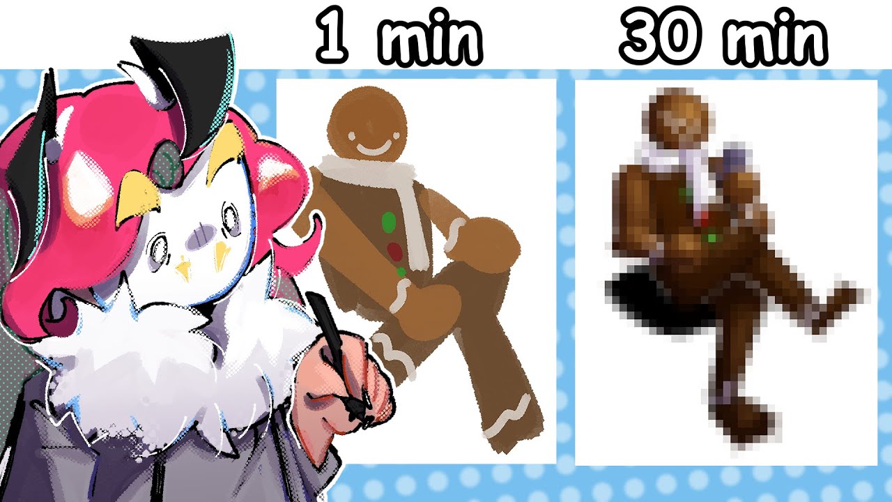 Drawing Regretevator NPCs in 1 minute VS 30 minutes - YouTube