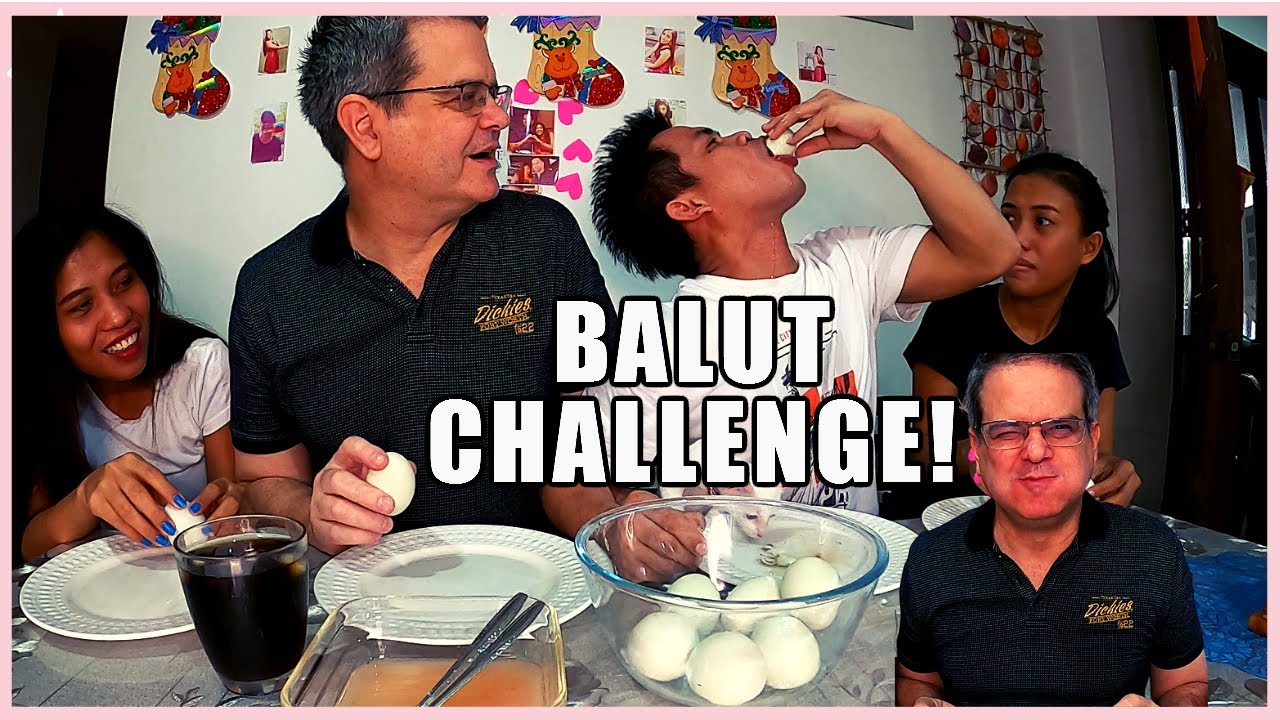 AMERICAN FOREIGNER CHALLENGE TO EAT BALUT WITH SIBLINGS - YouTube