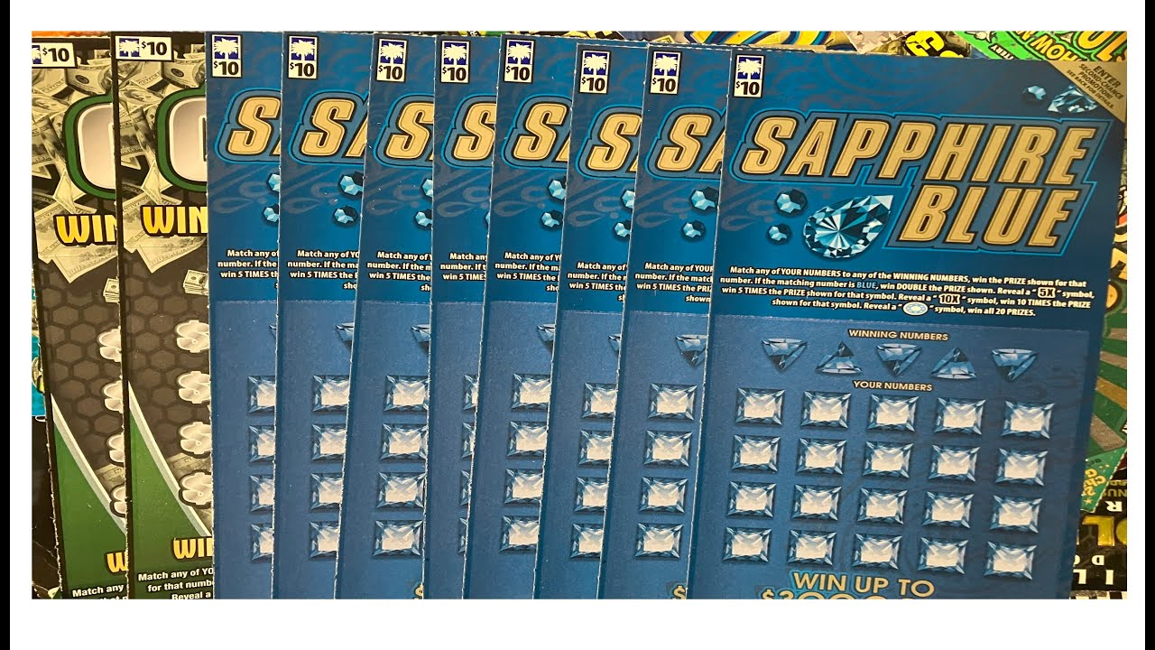 SC Second Chance Sapphire Blue 22-29 Coin Eligible Scratch Off Lottery ...