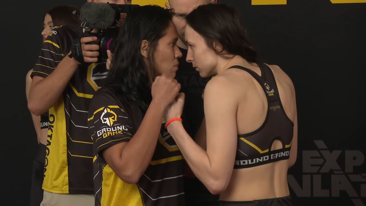 Lucie Pudilová Vs Carol Yariwaki Weigh In Face Off Oktagon 32 Youtube