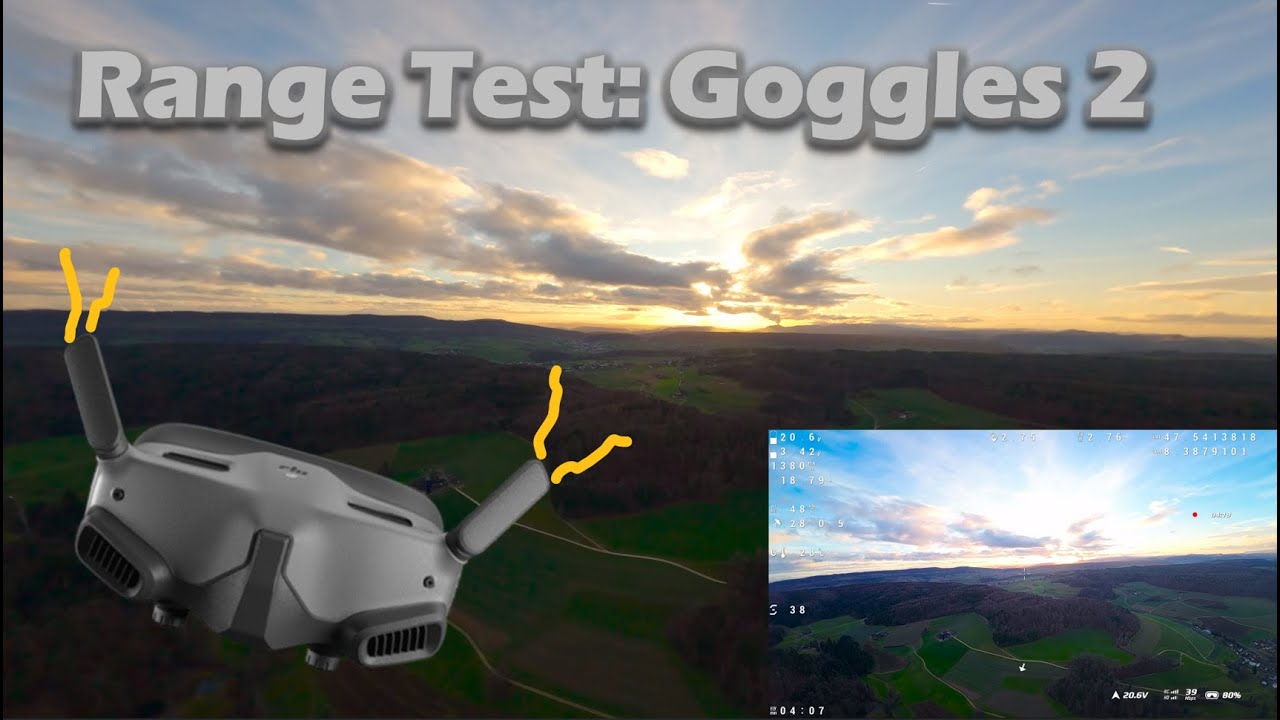 DJI Goggles 2: RANGE Test! (OSD) with the MOZ-7 copter - YouTube