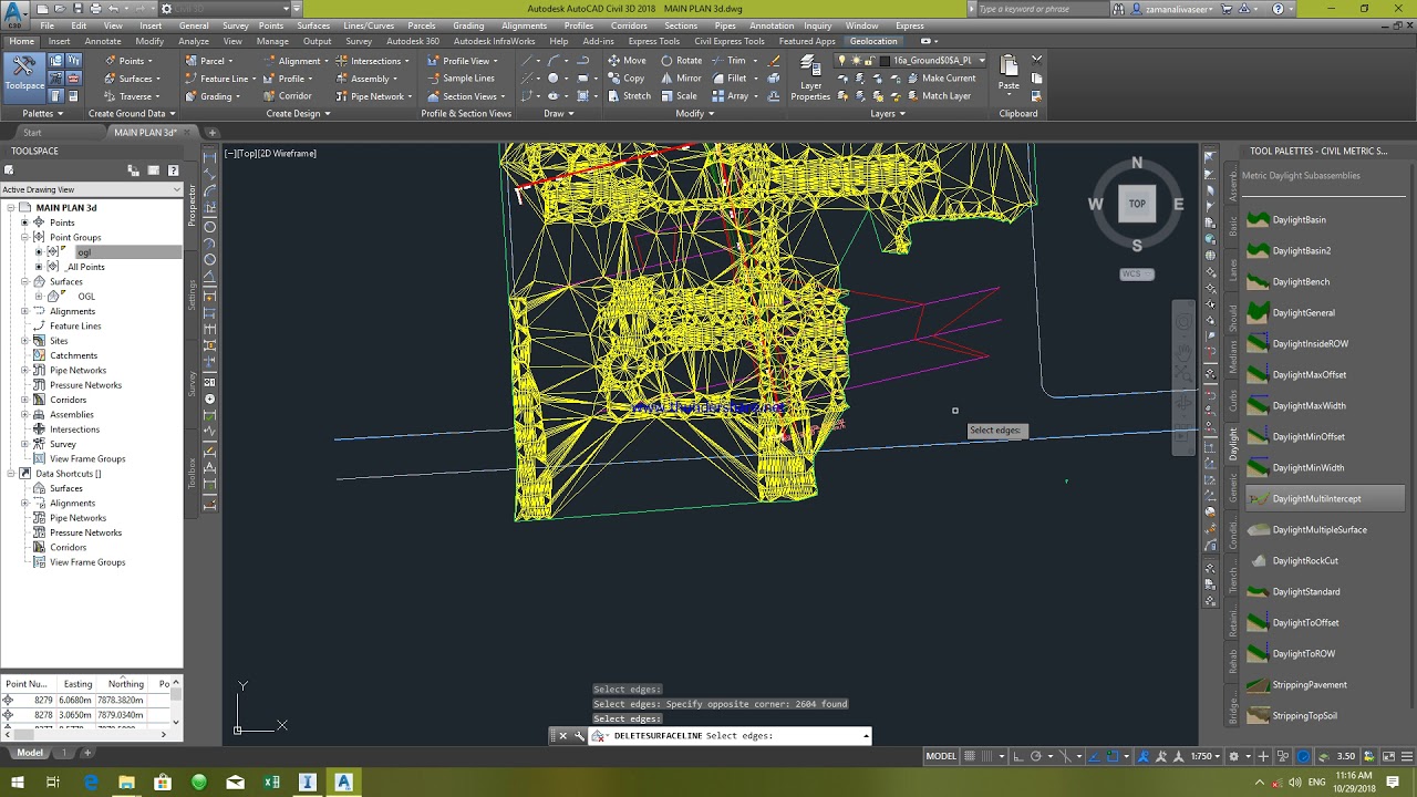 how to create Assembly and corridor in civil 3D 4urdo - YouTube