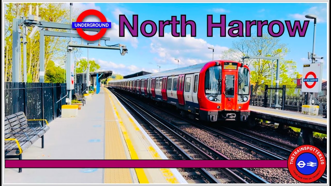 Metropolitan Line Trains at North Harrow Station! - London Underground ...