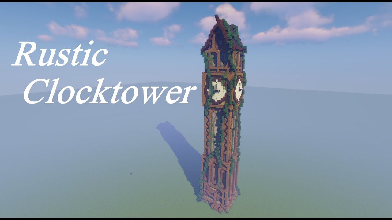 Minecraft Rustic Clocktower (Satisfying Build Timelapse) - YouTube