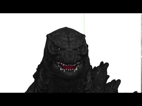 Godzilla stare test animation - YouTube