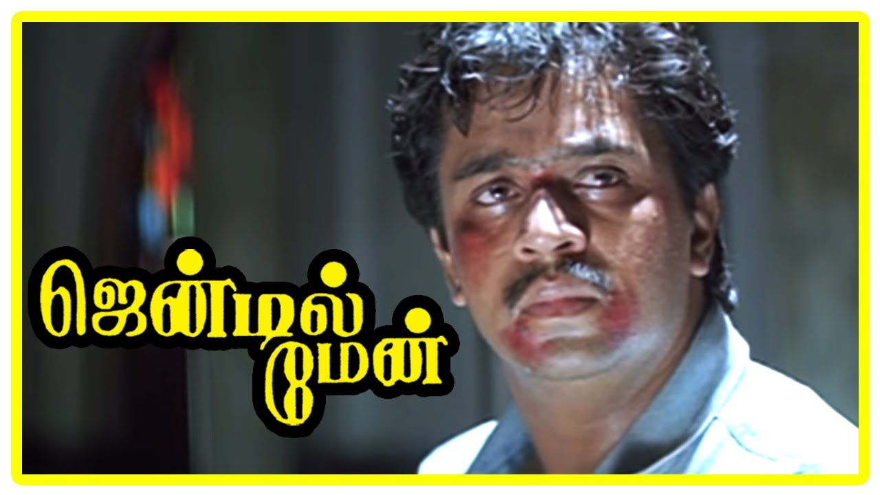 Gentleman Climax Scene | Rajan P Dev is assassinated | Arjun and Madhoo unite | Goundamani ...