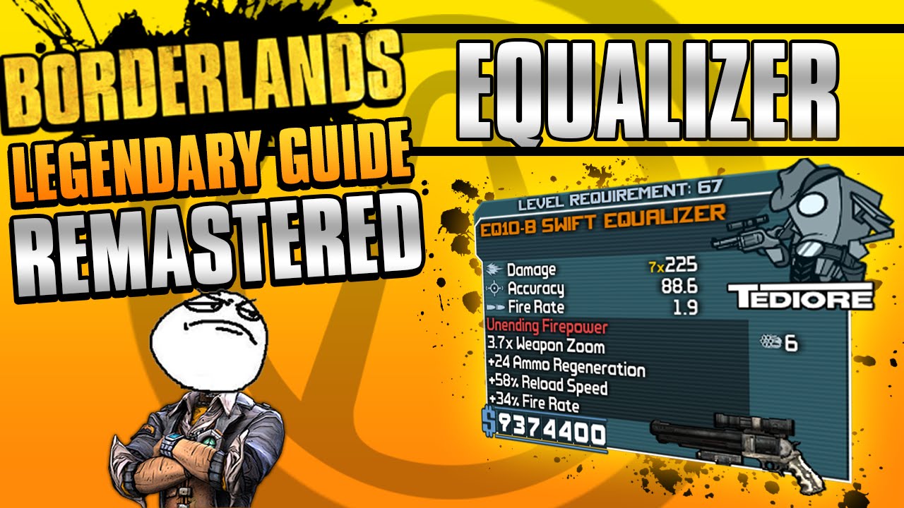 Borderlands: *Equalizer* Remastered Legendary Weapon Guide! - YouTube