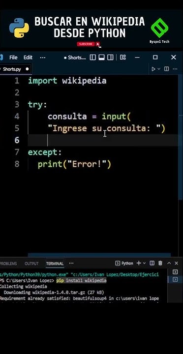 HACER UN BUSCADOR EN PYTHON | MUY FACIL 🚀 #programacion #shorts # ...
