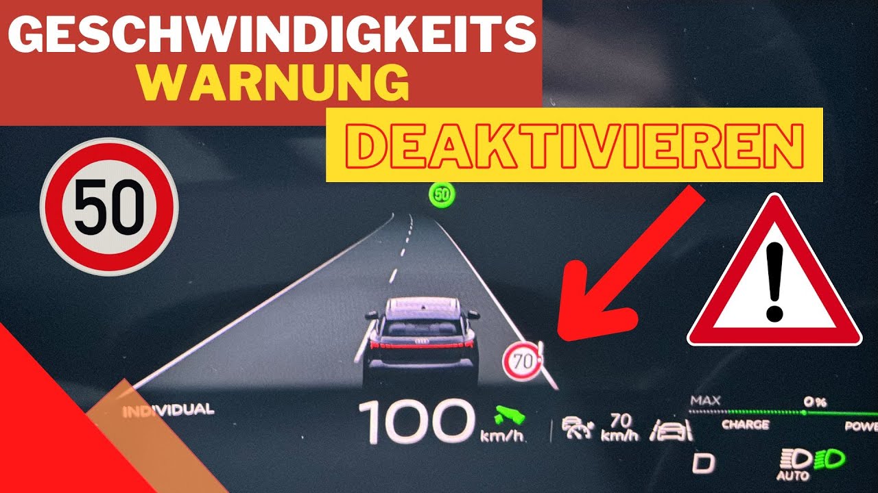 Audi Geschwindigkeitswarnung Ausschalten Shortcut