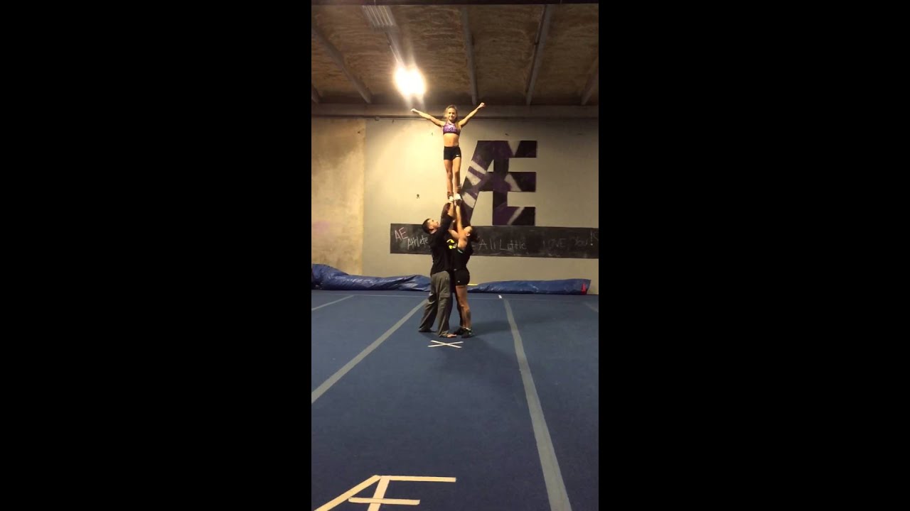 Savi-age 11- ball up flying cheerleading @ Aerial Elite Cheer Stuart ...