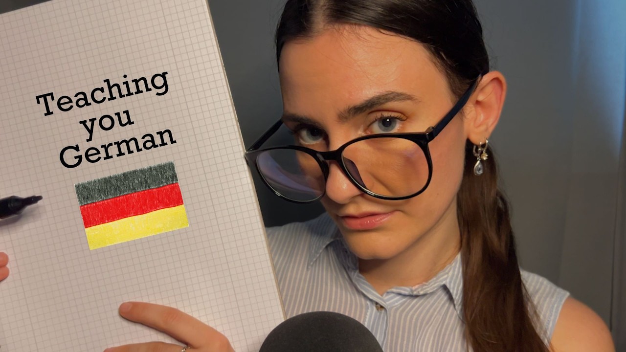 ASMR ROLEPLAY | Very STRICT TEACHER teaches you GERMAN 🇩🇪 - YouTube