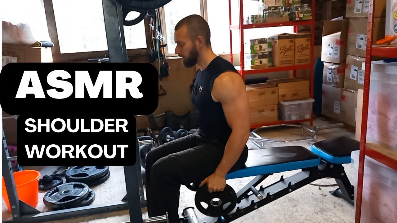ASMR Whisper Gym Workout, Shoulder Workout for Big Delts - YouTube