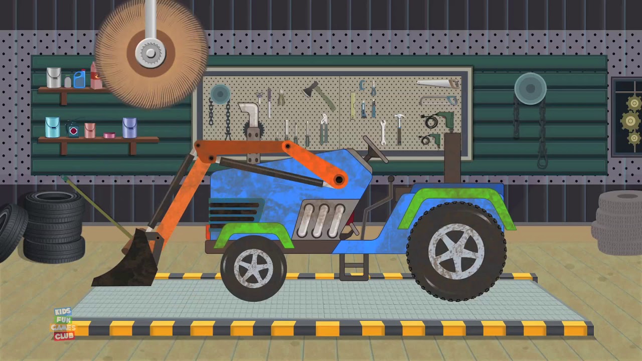 Farm Loader Car wash Video for kids and babies | Fun car videos - YouTube