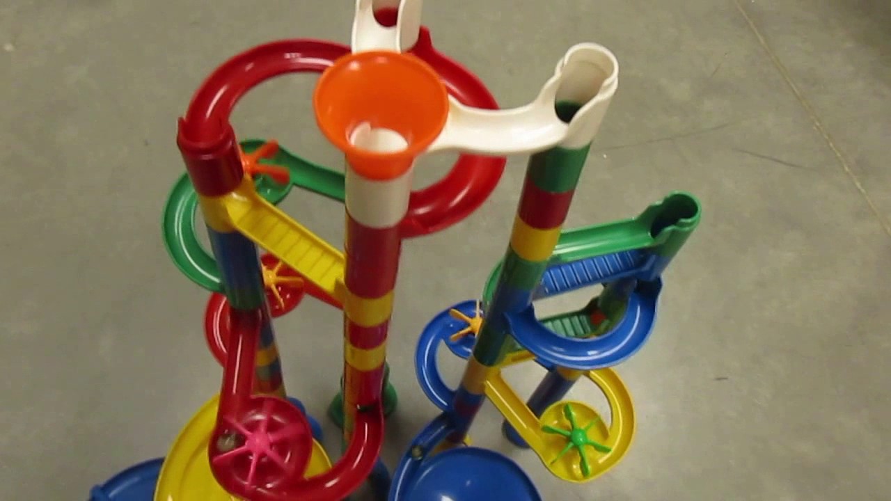 Marble Run With Five Marbles - YouTube