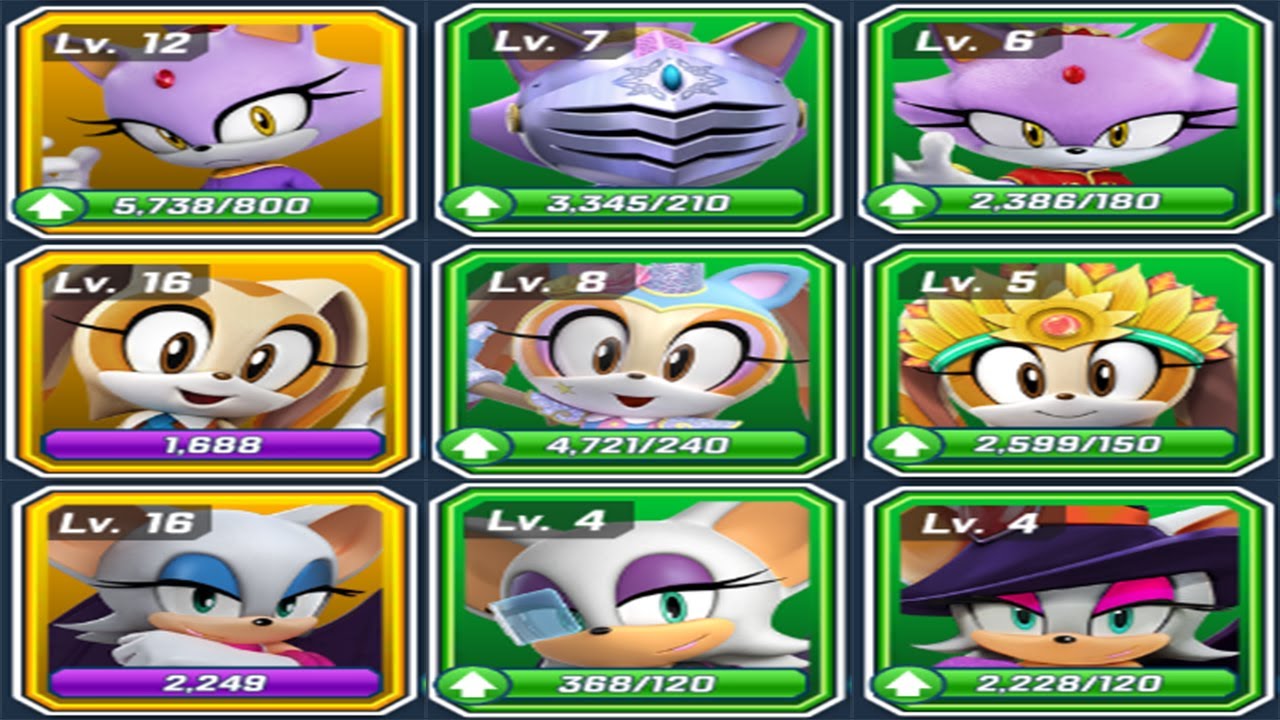 Sonic Forces Girls Battle: Teams Blaze vs Cream vs Rouge - 72 ...