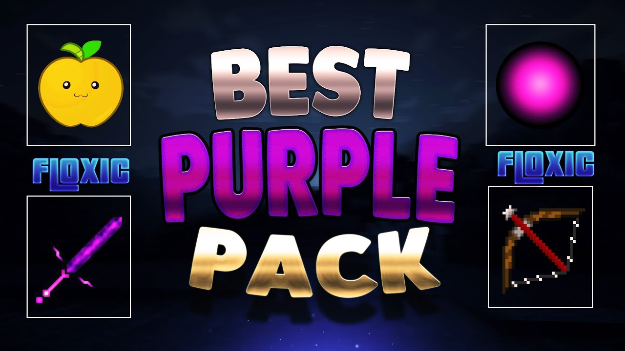 Best Purple Minecraft PvP Pack! Minecraft Resource Pack Review #19 ...