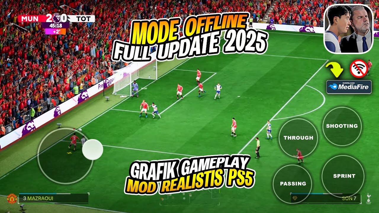 KAYAK PS5 BENERAN ! Game Sepak Bola Android Offline Realistis Update ...