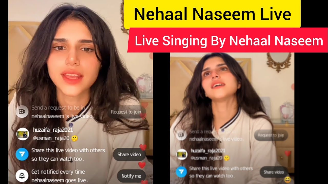 Nehaal Naseem Insta Live ( 24 August 2023 )|Nehal Naseem Live Singing ...