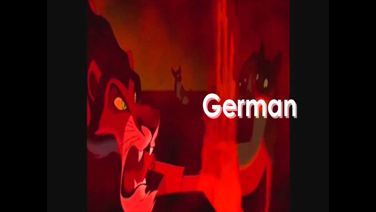 The Lion King - Be Prepared (One Line Multilanguage) - YouTube