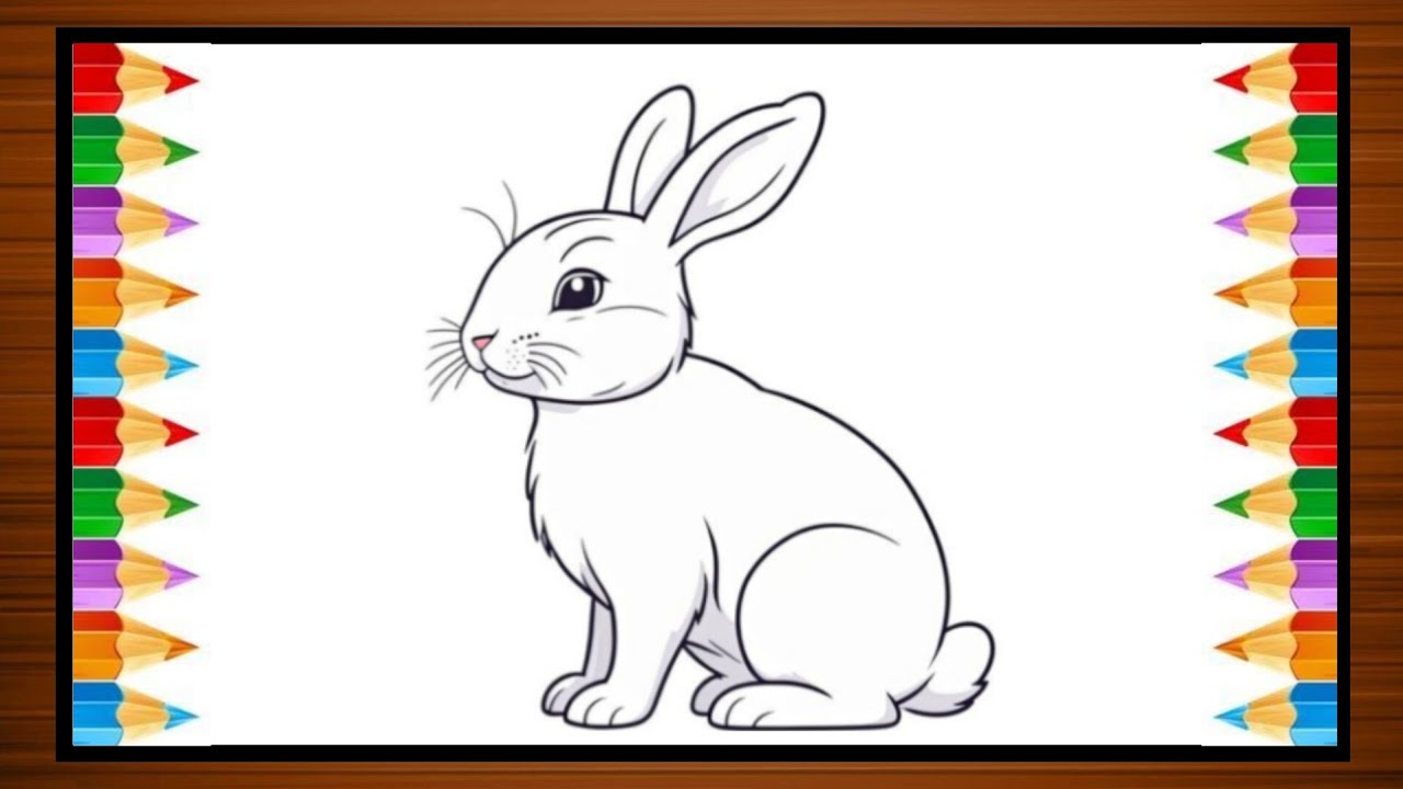Easy Rabbit Drawing | How To Draw Cute Rabbit - YouTube