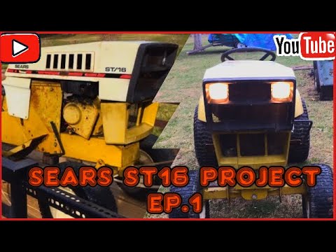 New Tractor To My Collection, 74 Sears ST 16! Sears ST16 Project Ep.1 ...