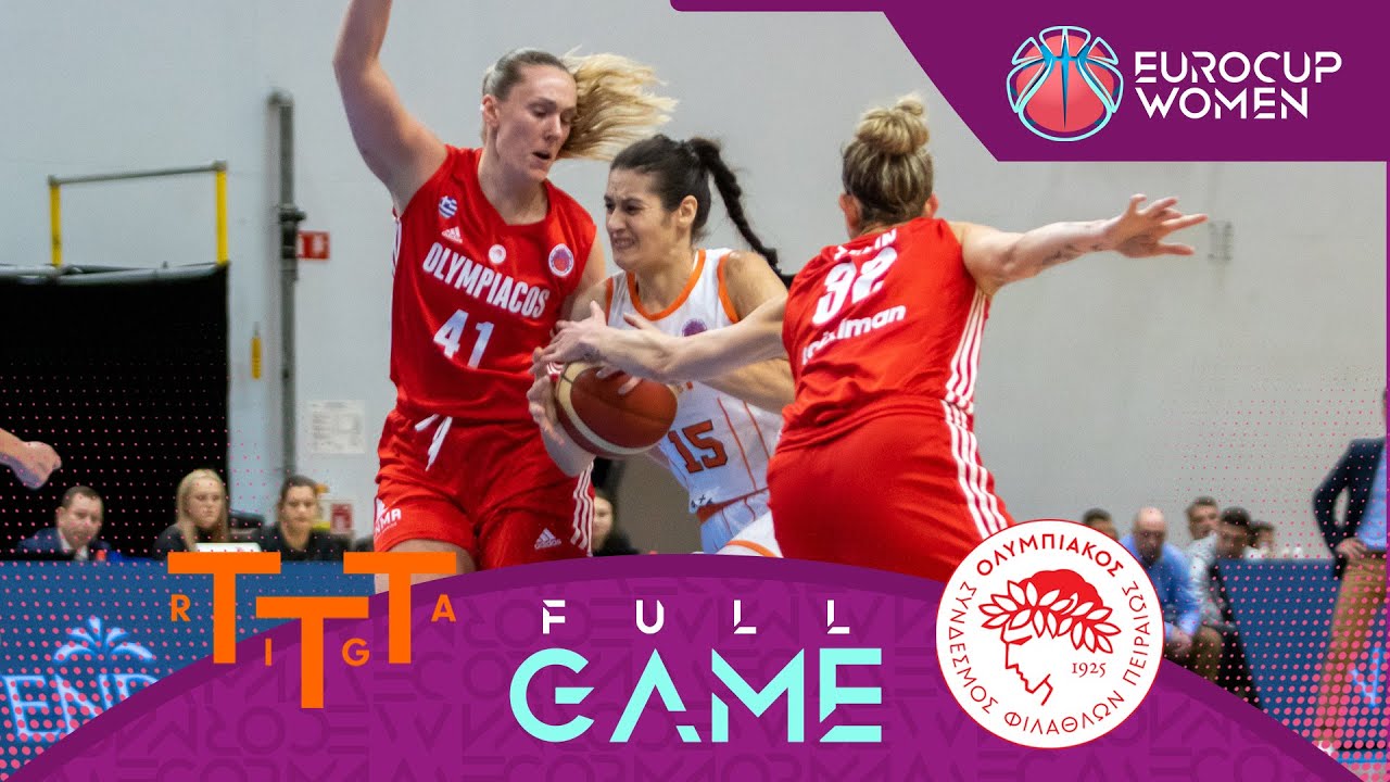 TTT Riga v Olympiacos SFP | Full Basketball Game | EuroCup Women 2023 ...