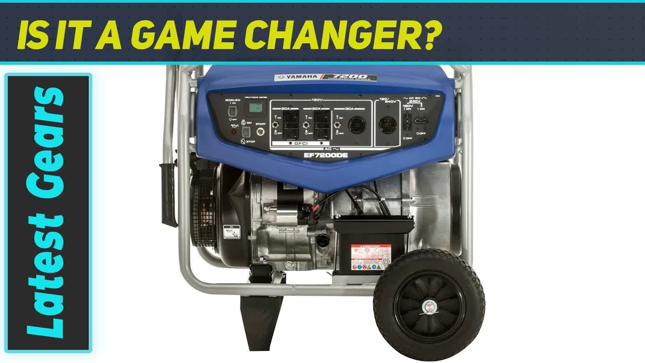 Yamaha EF7200DE Gas Powered Portable Generator - Unleashing Power and ...