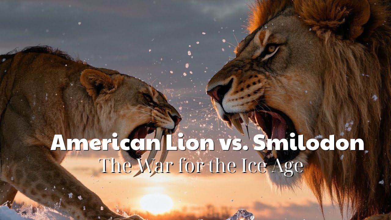 American Lion vs Smilodon| The Brutal War for the Pleistocene Throne ...
