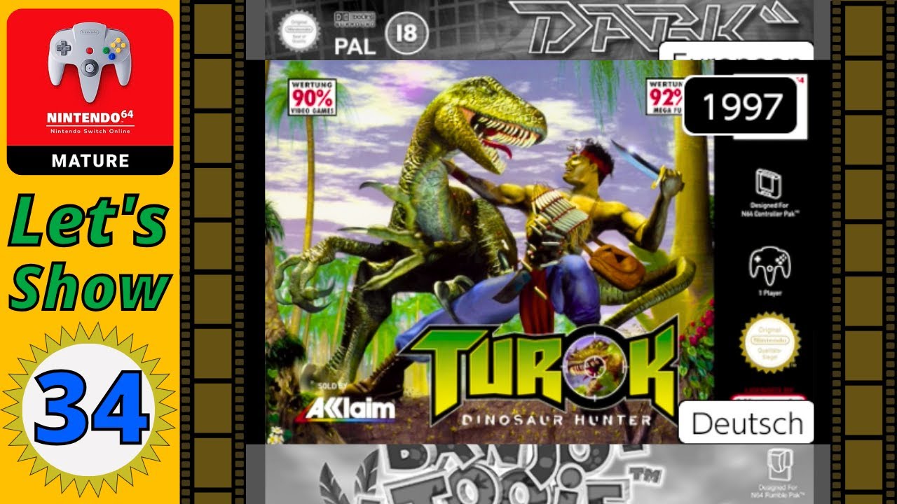 34 ★ Turok: Dinosaur Hunter Let's Show ★ N64 Mature: Nintendo Switch ...