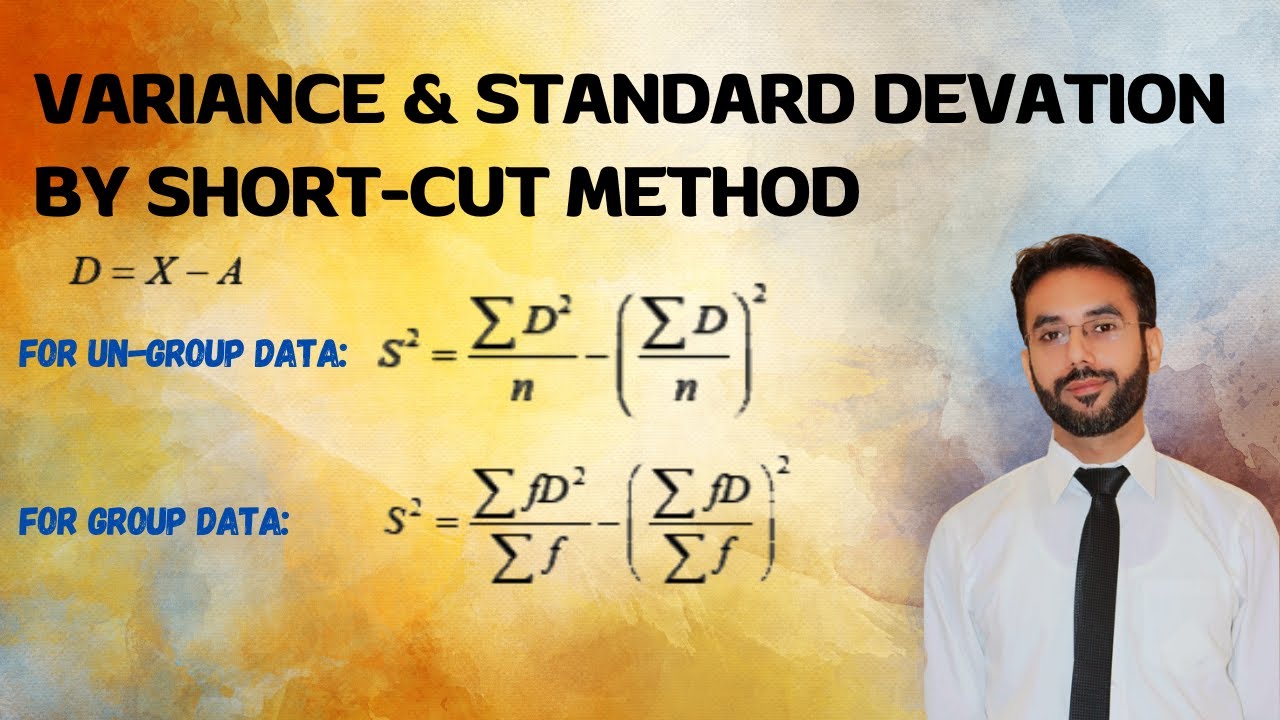 Variance & Standard Deviation | Short-Cut Method | Dispersion ...