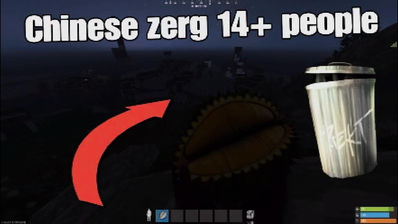 FORCING A CHINESE ZERG TO RAID US !!|Rust Console /PS5 - YouTube