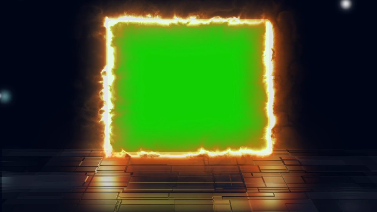 Fire Effect Photo Frame Green Screen Effect Slideshow - YouTube