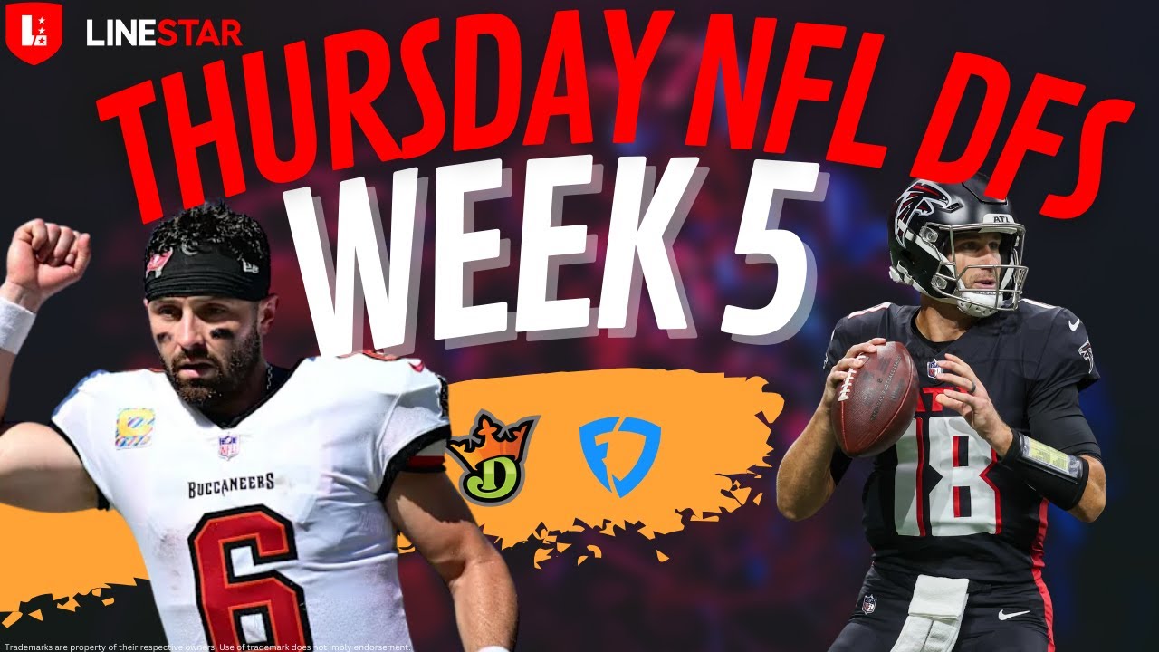 NFL Week 5 TNF | Falcons vs Buccaneers | DFS Picks for DraftKings ...