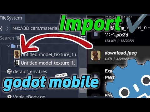 how to import files to godot mobile - YouTube