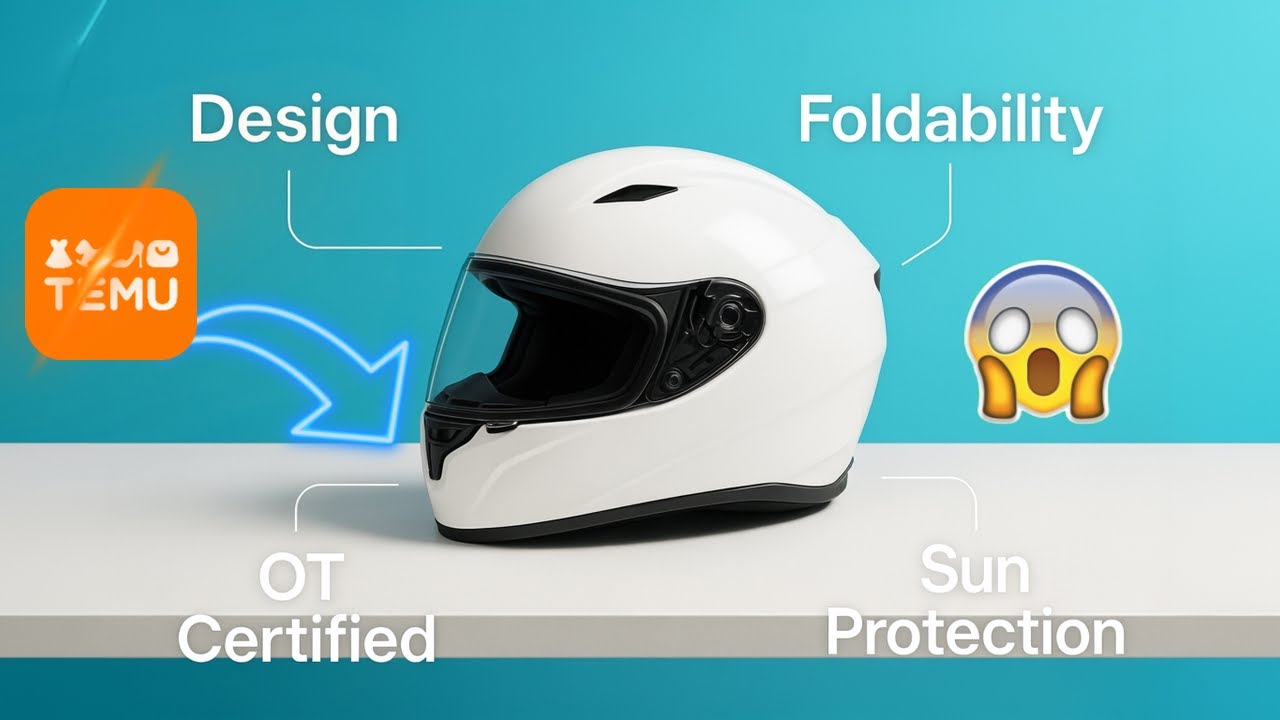 🔥 Best MOTORBIKE HELMET on TEMU 2025 🏍️ | Style, Comfort & Safety at ...