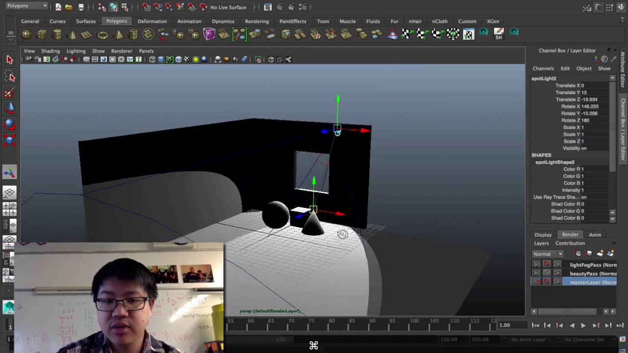 Maya 101 - Light fog - YouTube