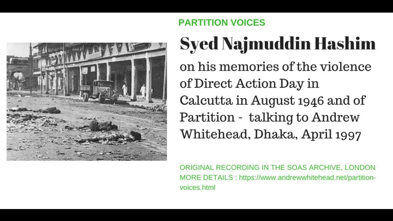 Partition Voices: Syed Najmuddin Hashim - YouTube