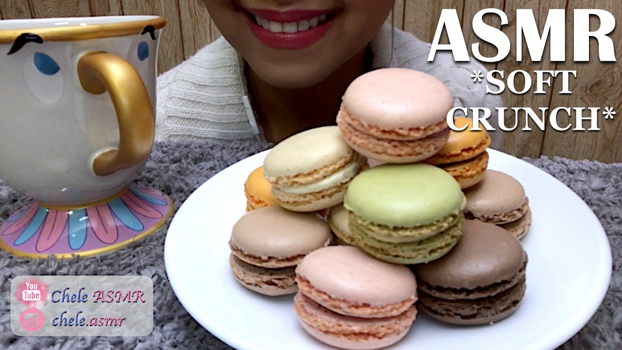 ASMR MACARONS | SOFT CRUNCH EATING SOUNDS | No Talking | Chele ASMR ...