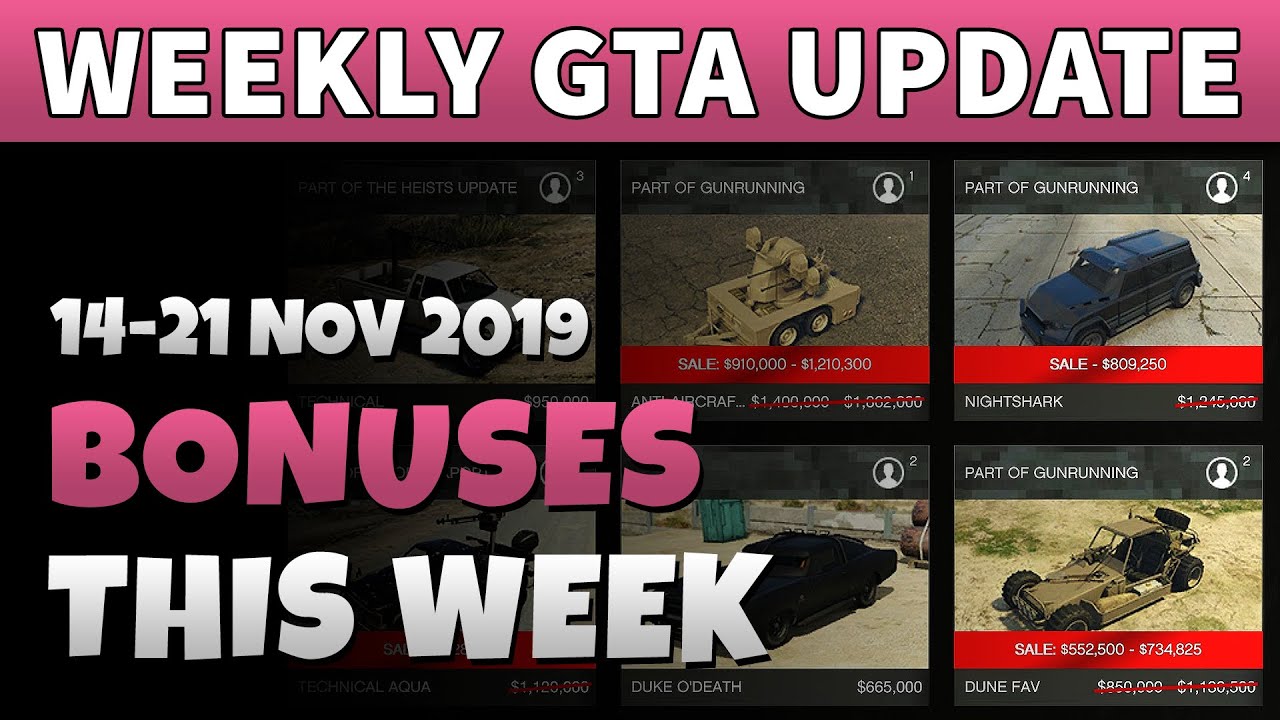 GTA 5 Double Money This Week | GTA ONLINE WEEKLY DOUBLE RP AND CASH ...